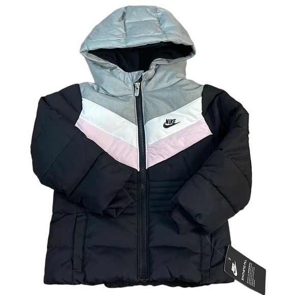 Nike | Jackets & Coats | Niketoddler Girls Chevron Block Puffer Jacket ...